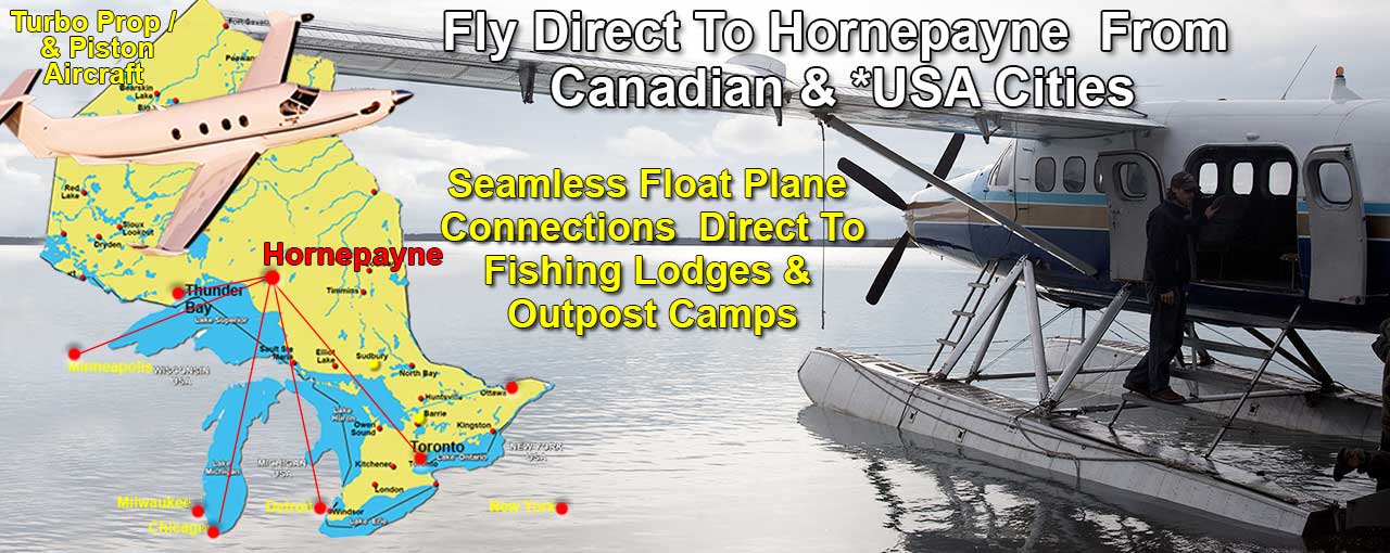 Hornepayne Ontario Charter Flights To Fly-In Fishing Adventures