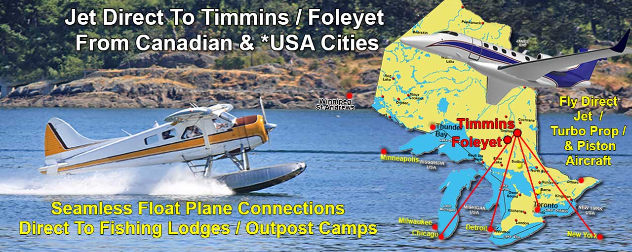 Foleyet Ontario Charter Flights To Fly-In Fishing Adventures