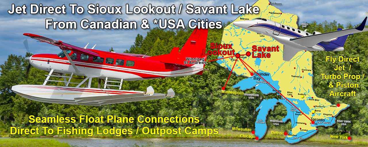 Savant Lake Ontario Charter Flights To Fly-In Fishing Adventures
